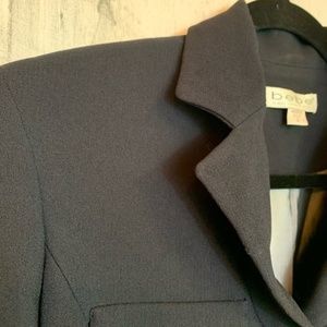 bebe | Jackets & Coats | Bebe Blazer Size 4 Black Blaze | Poshmark